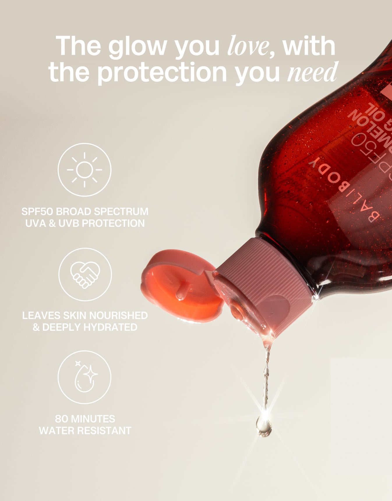 Watermelon Sunscreen Oil - Watermelon SPF 50 Oil - Bali Body